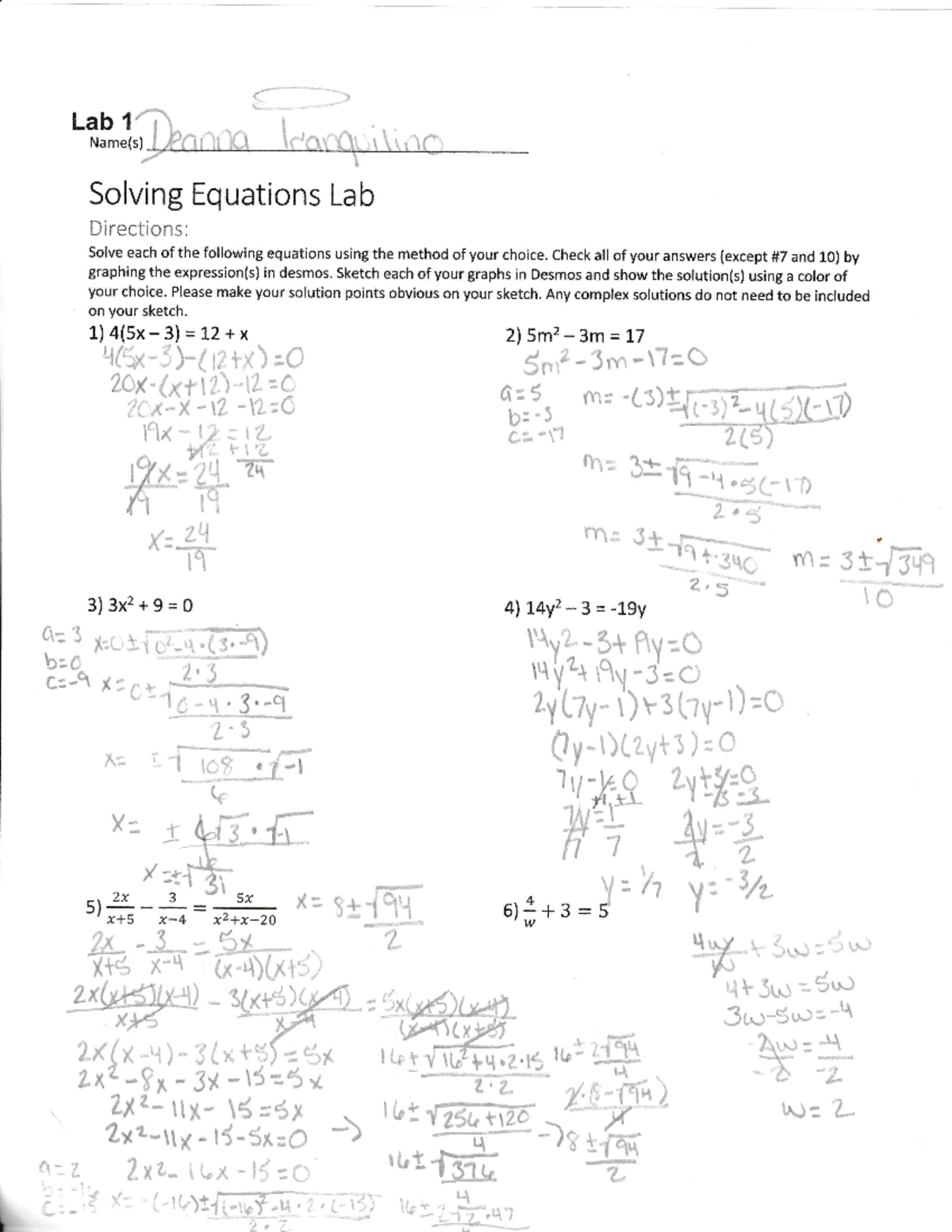 Deanna T Lab 1 - Lab - MAT-171 - Studocu