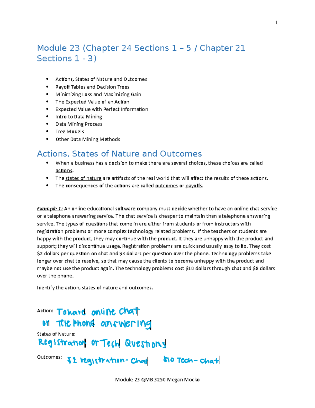 Module 23 Notes - Module 23 (Chapter 24 Sections 1 – 5 / Chapter 21 ...