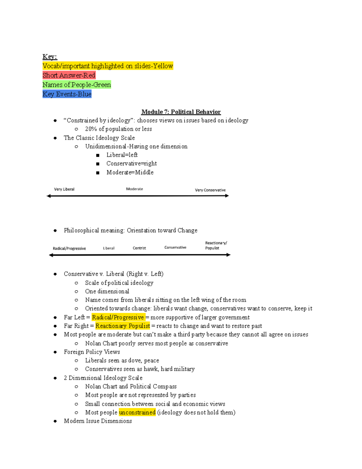 PS 101 Exam 3 Study Guide - Key: Vocab/important highlighted on slides ...