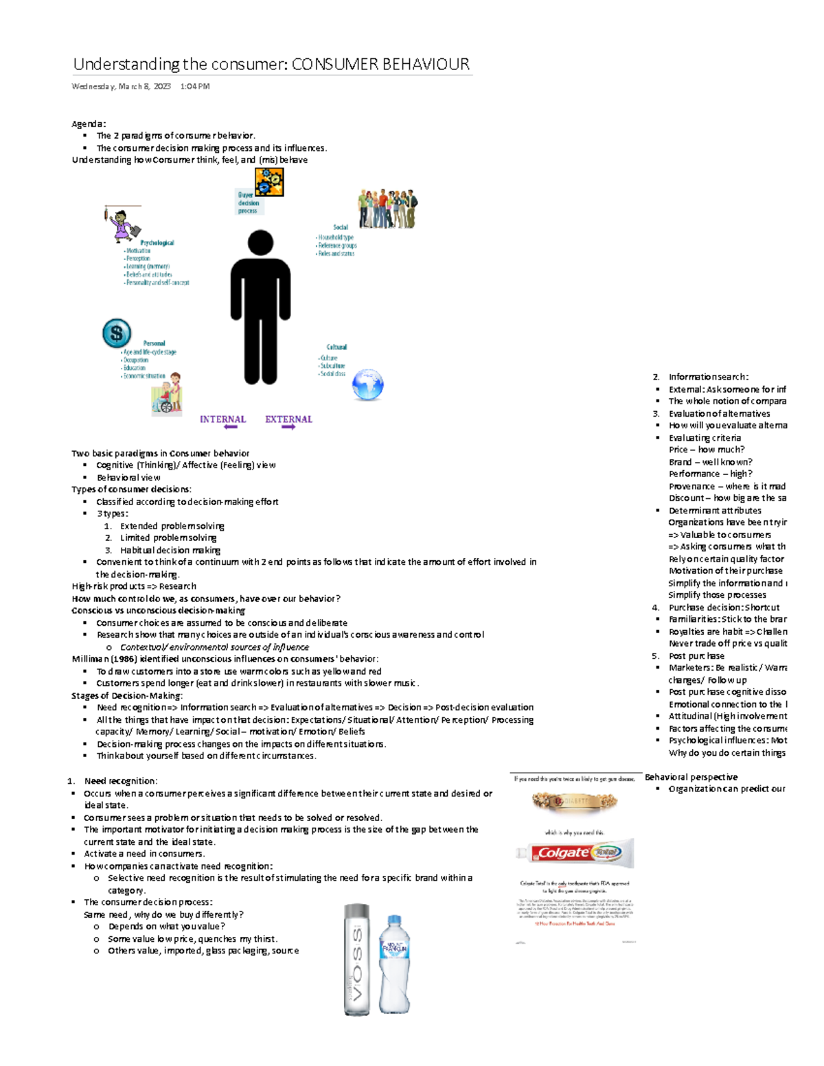 Consumer behaviour - The consumer decision making process and its ...