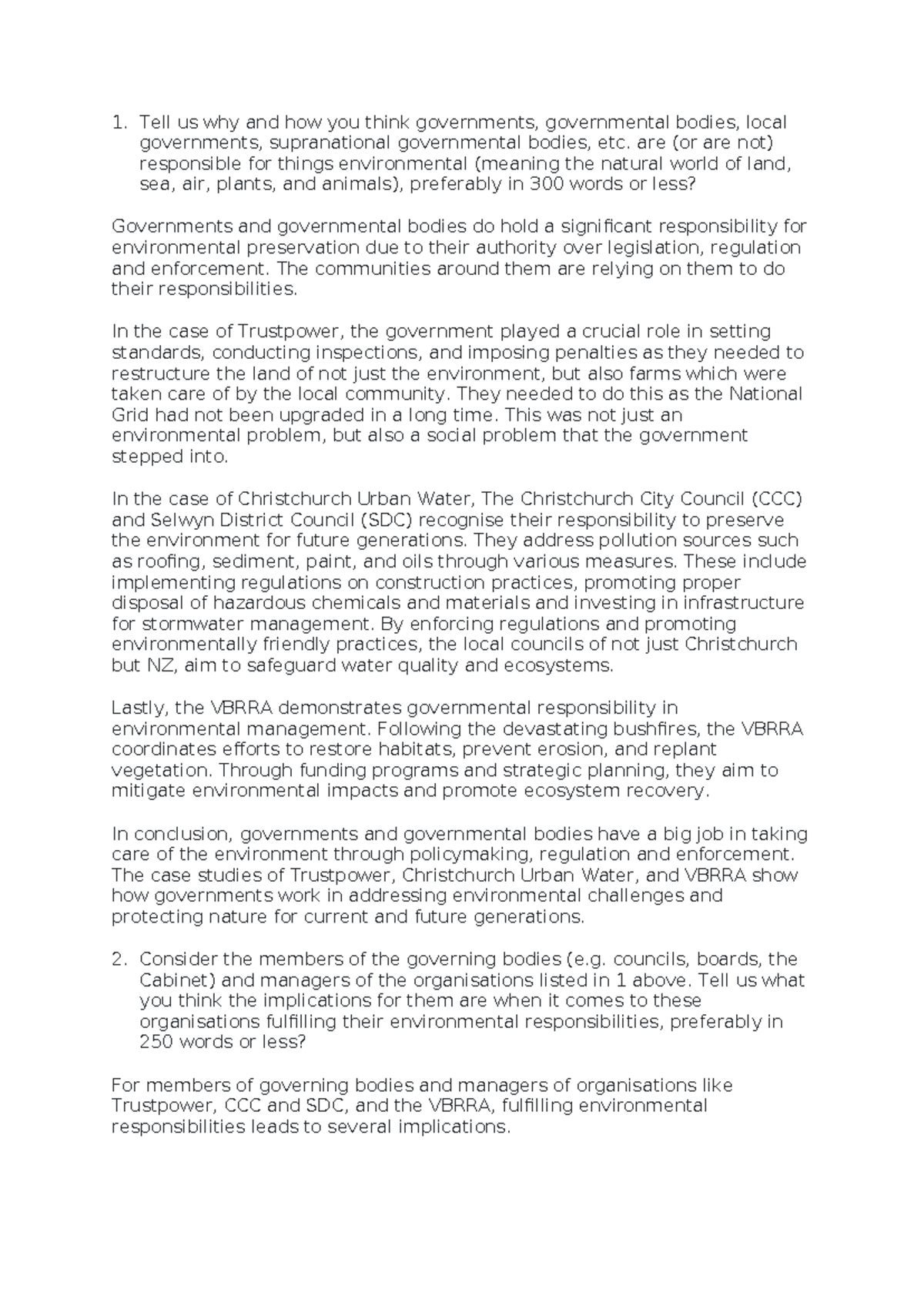 Learning Blog 3 - Tell us why and how you think governments ...