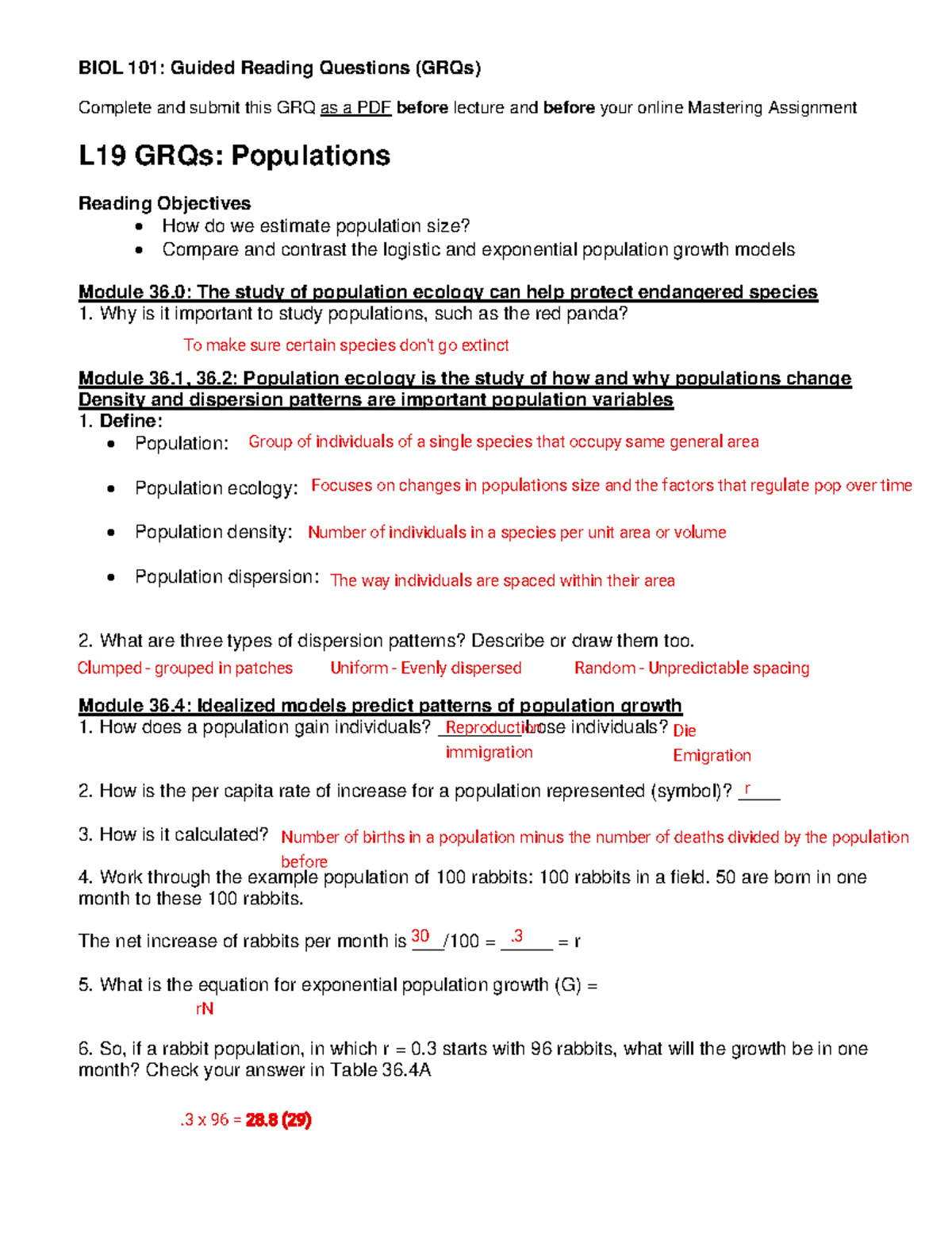 GRQ W12H2 - GRQ work - BIOL 101: Guided Reading Questions (GRQs ...