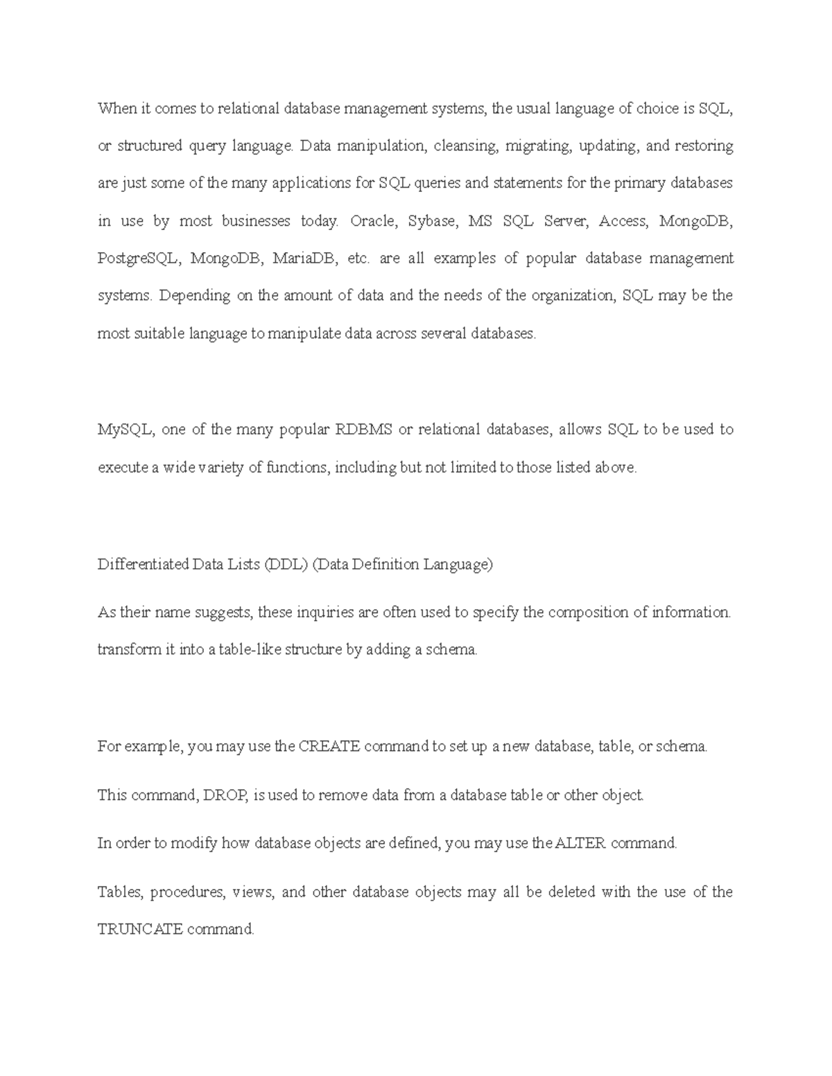 Basic SQL Queries - When it comes to relational database management ...