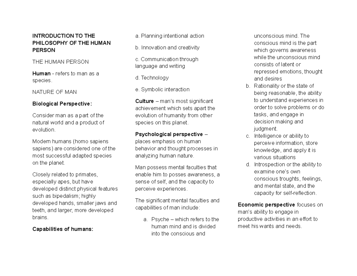 IPHN 4 doc - A human person is a person who begins existence ...