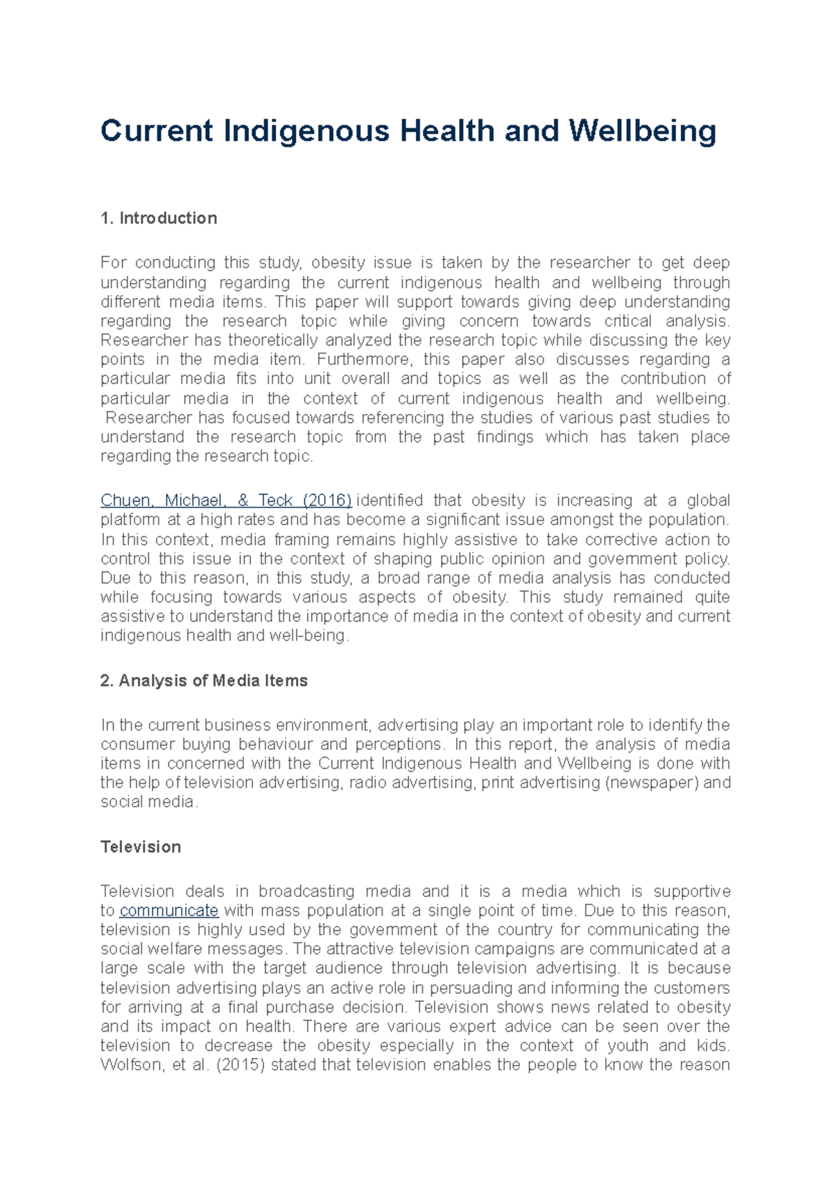 Current Indigenous Health and Wellbeing - Current Indigenous Health and ...