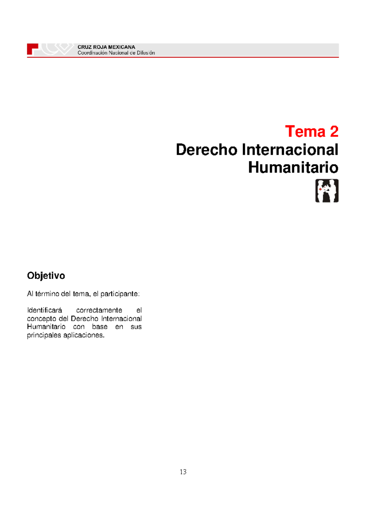 IACR07 tema2 DIH - CRUZ ROJA MEXICANA - Tema 2 Derecho Internacional ...