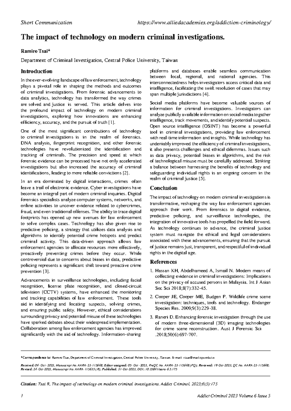 The impact of technology on modern criminal investigations - Addict ...