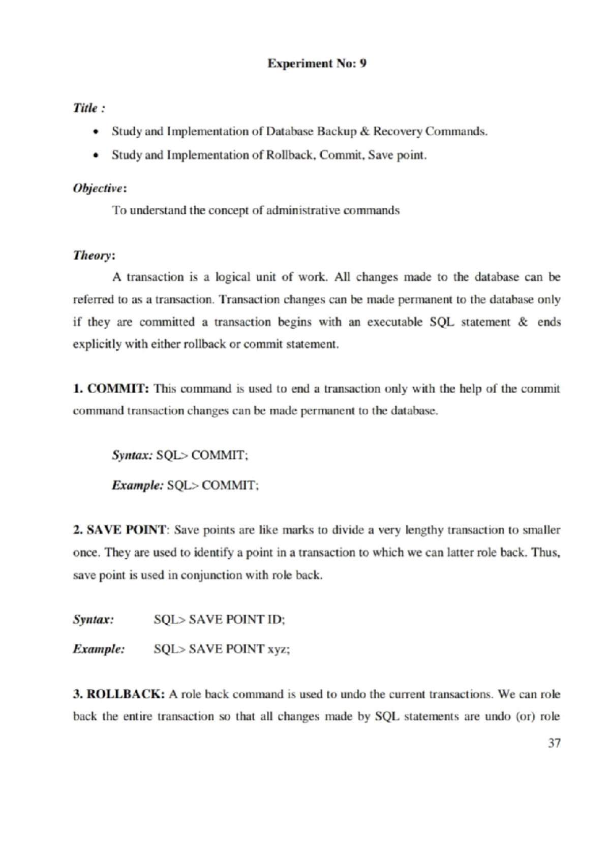 DBMS additional programs - DBMS Old QPs - Studocu