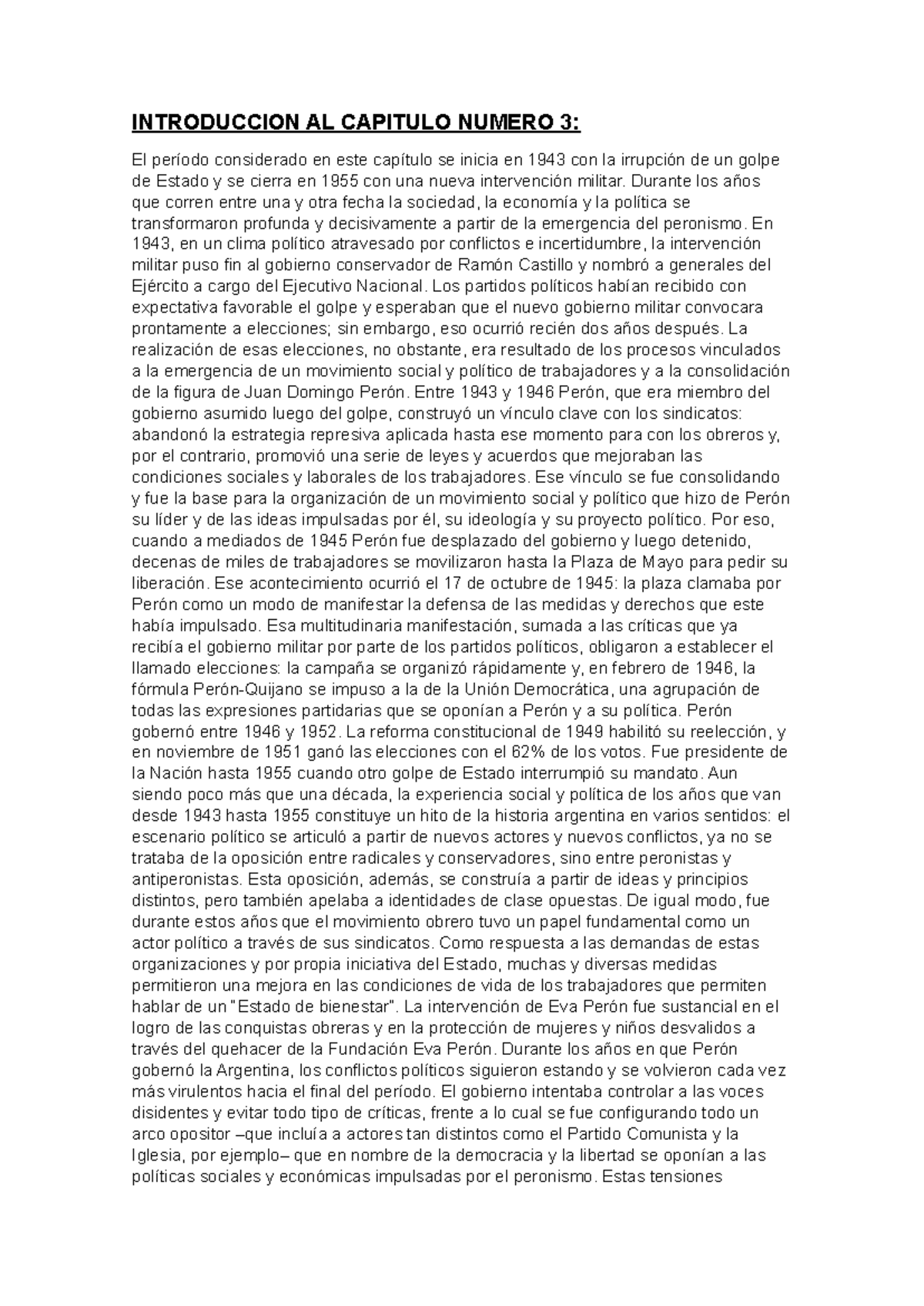 PHA Clase 3 Capitulo 3 - resumen cap 3 - INTRODUCCION AL CAPITULO NUMERO 3: El período ...