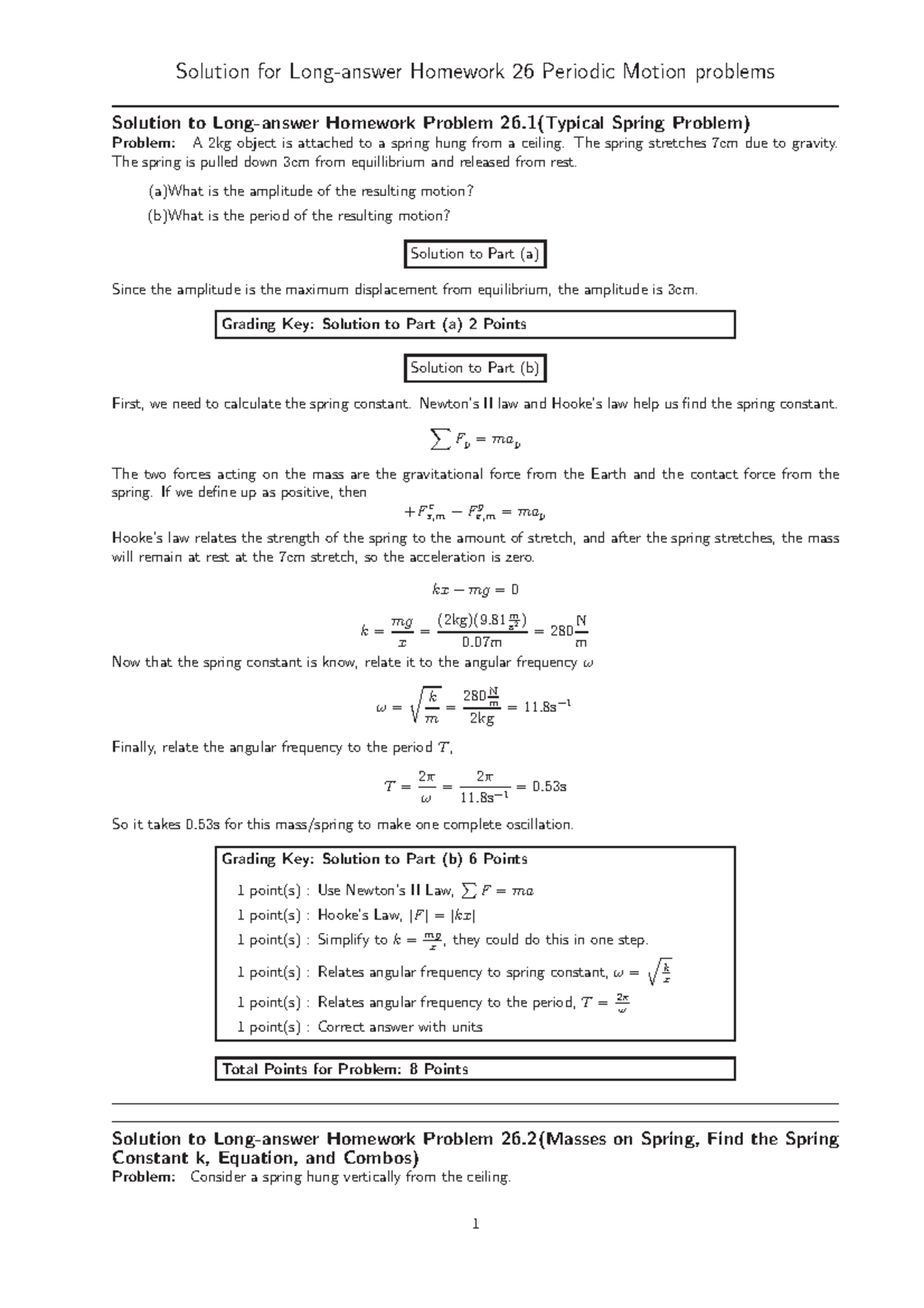 Homework-26-sln - Long Homework Solution 26 - Solution for Homework 26 ...