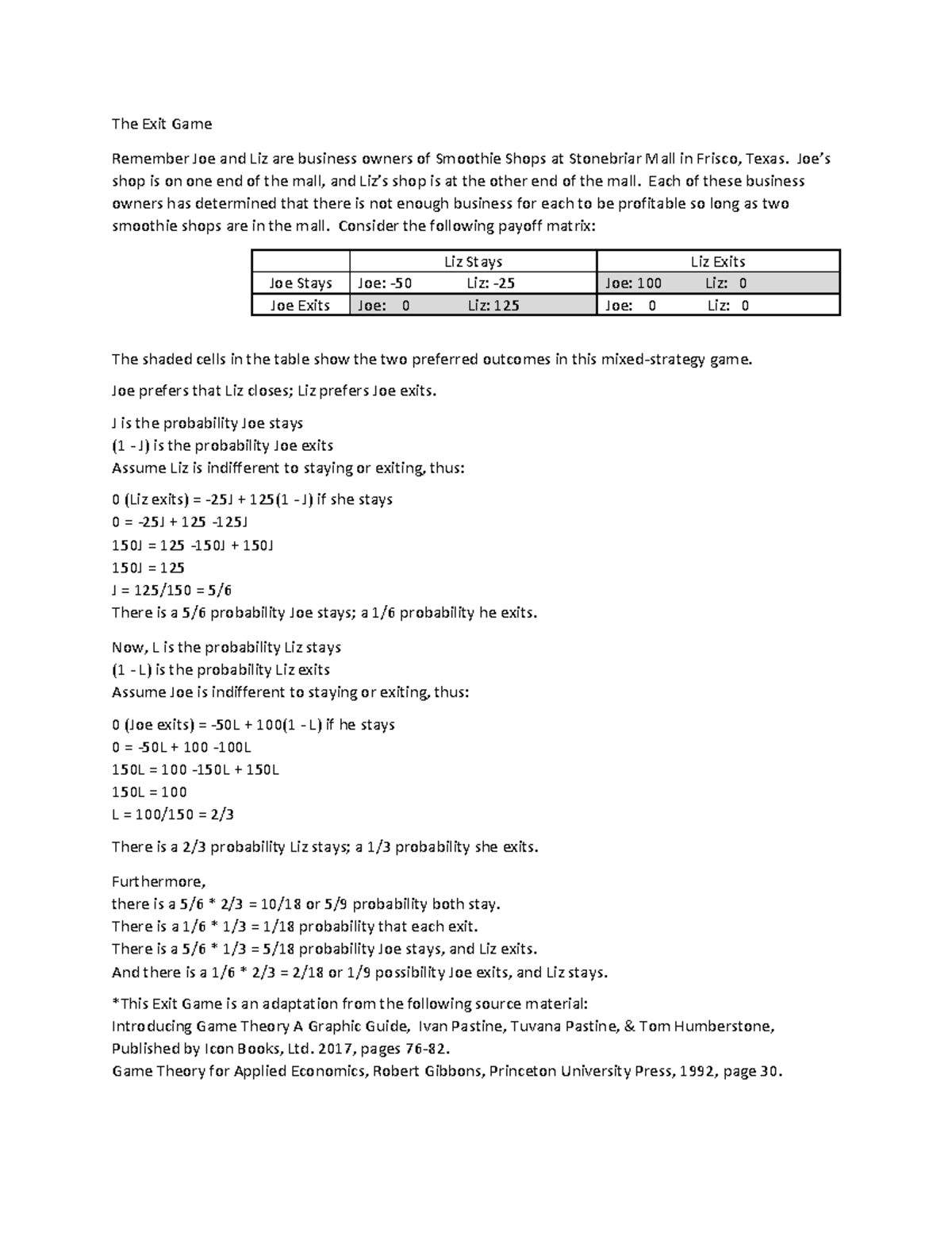 The Exit Game - The exit game of a company - The Exit Game Remember Joe ...