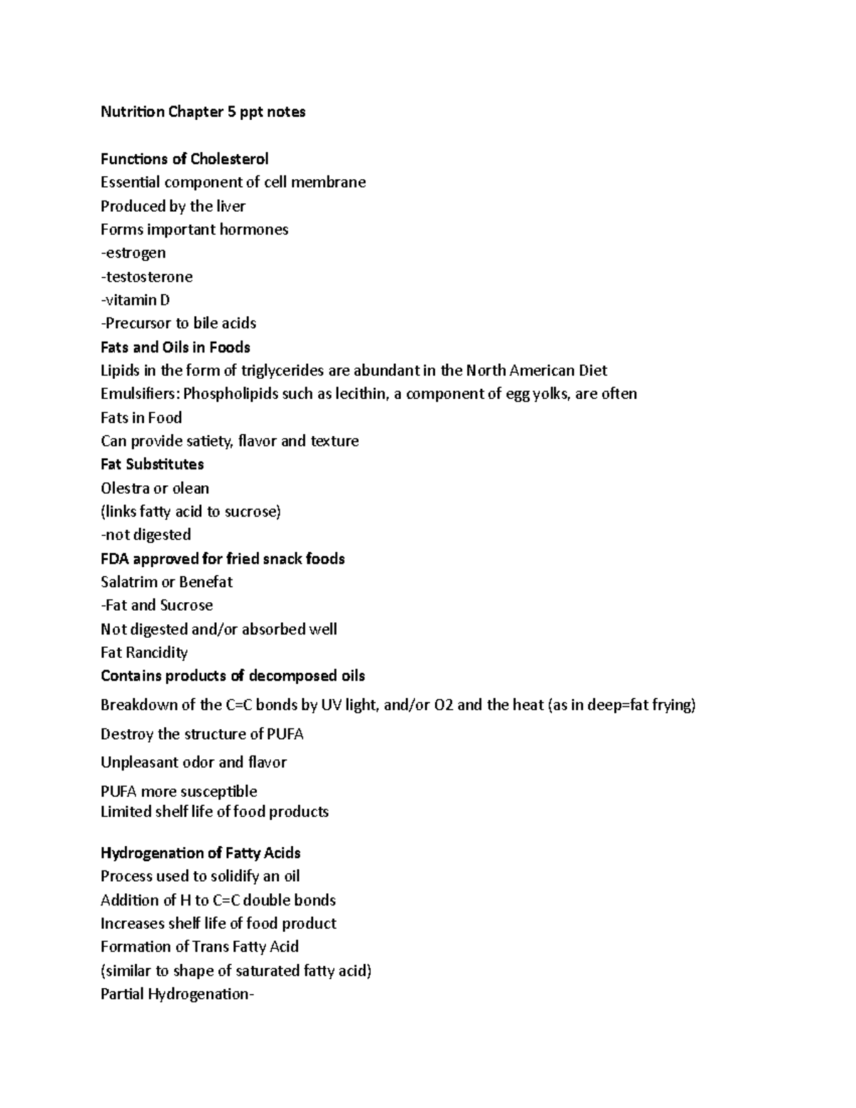 Nutrition Chapter 5 ppt notes - Nutrition Chapter 5 ppt notes Functions ...