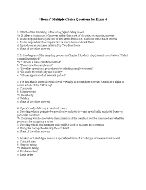 MID 2 Ch 8: Understanding Measurement, Developing Questions, and ...