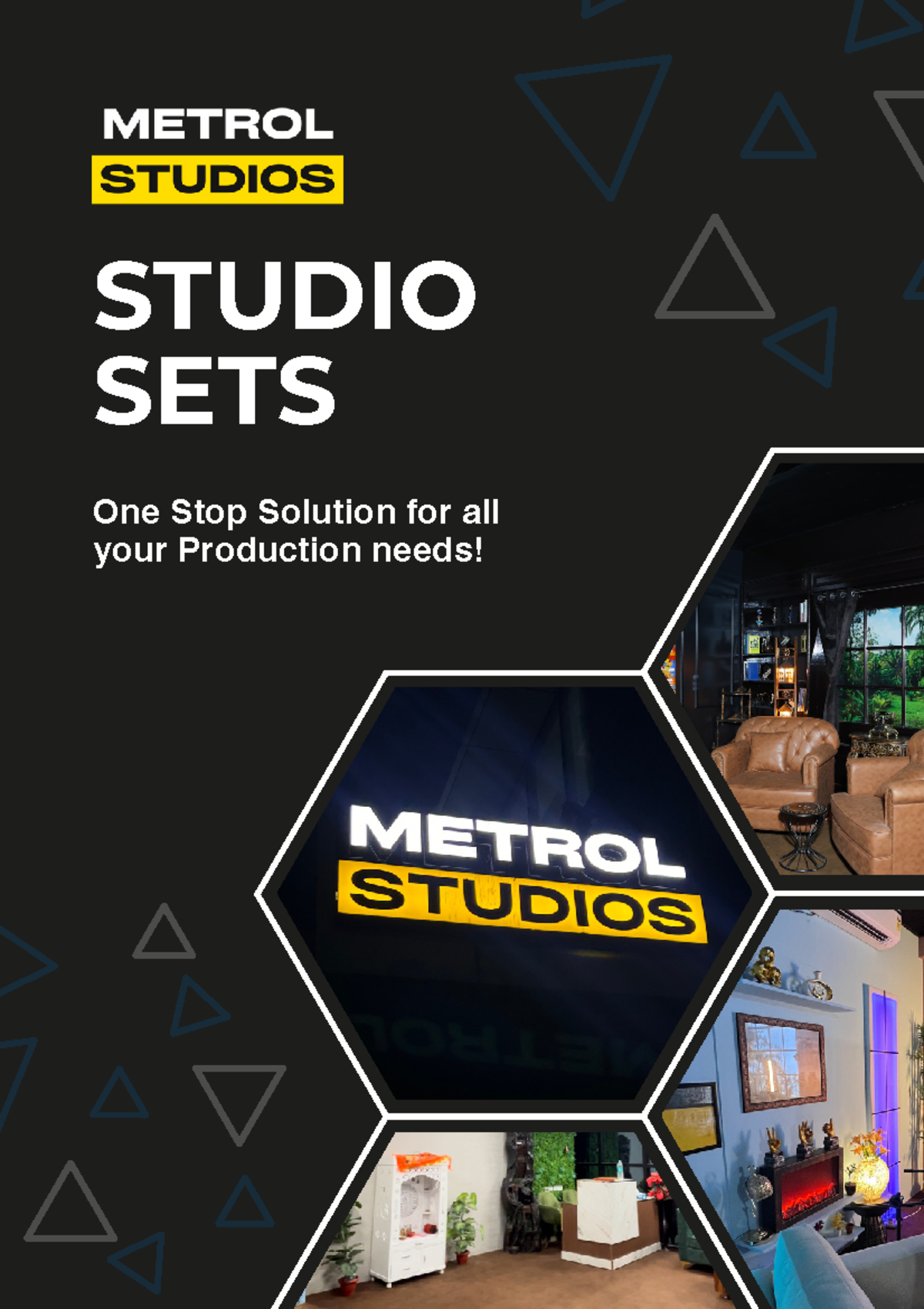 Metrol Studios Brochure 🔥 -1 - STUDIO SETS One Stop Solution for all ...