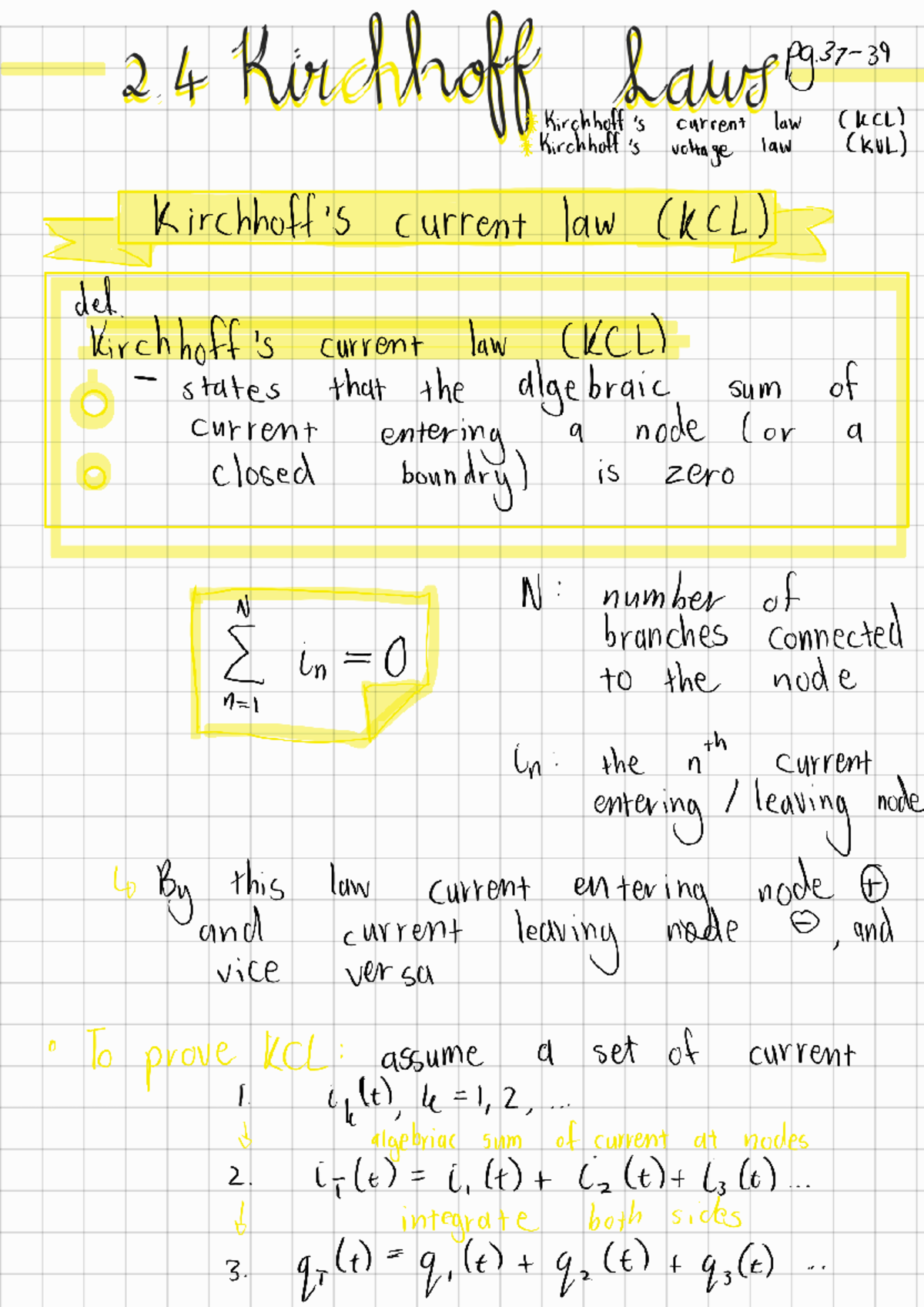 Kirchhoff's law - 24 Kirdhoff Lawsparen current law (KCL) voltage law ...