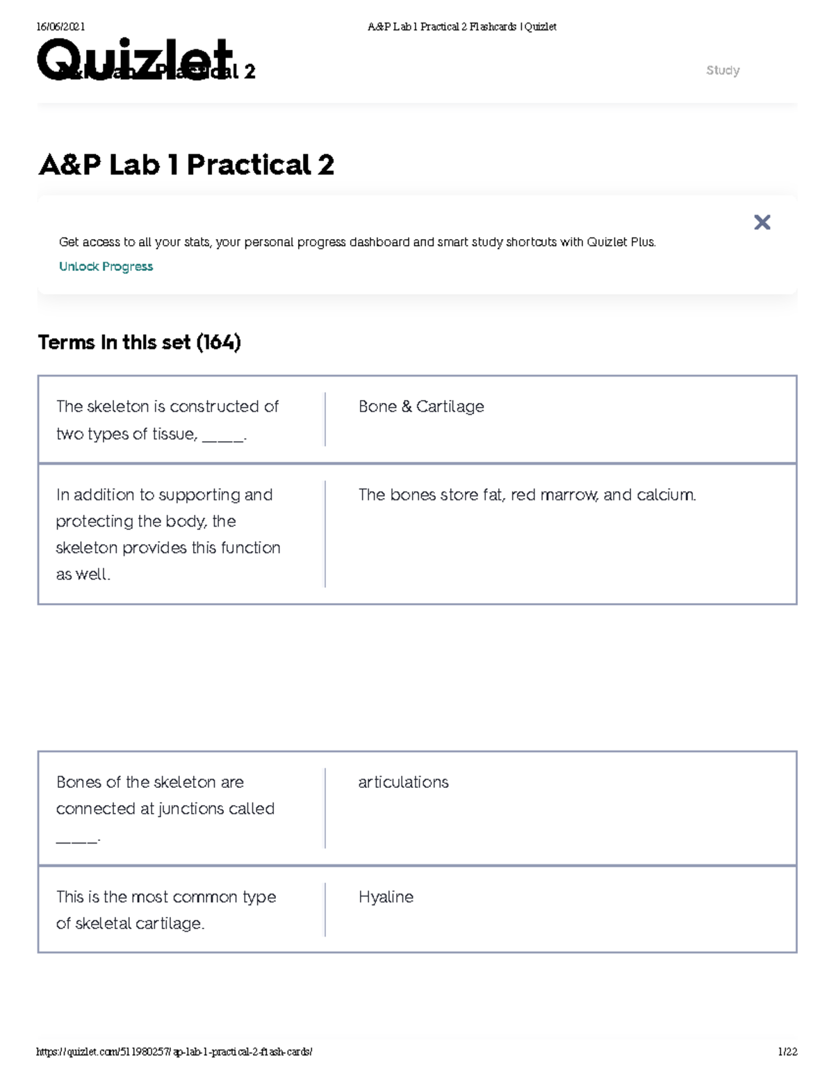 Bones Labelling - notes - A&P Lab 1 Practical 2 Home/Science/Biology ...