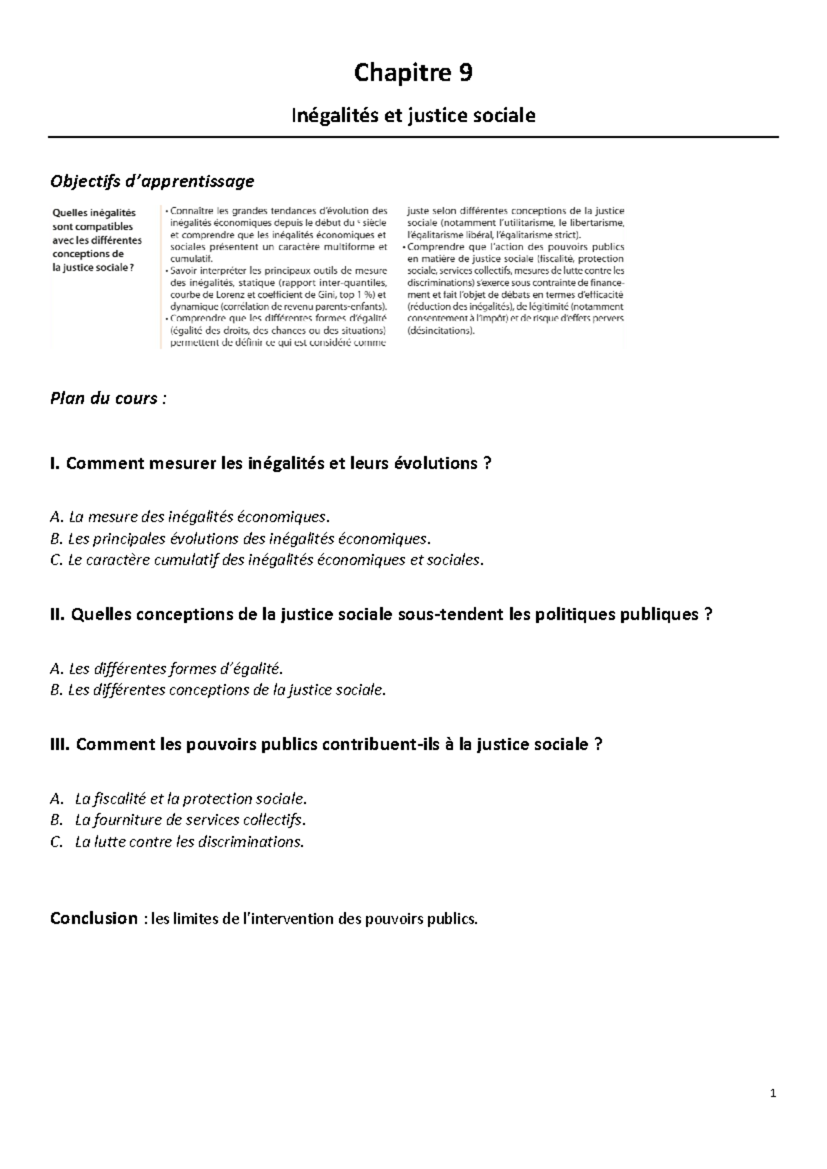 Chapitre 9 inégalités et justice sociale - Chapitre 9 Inégalités et ...