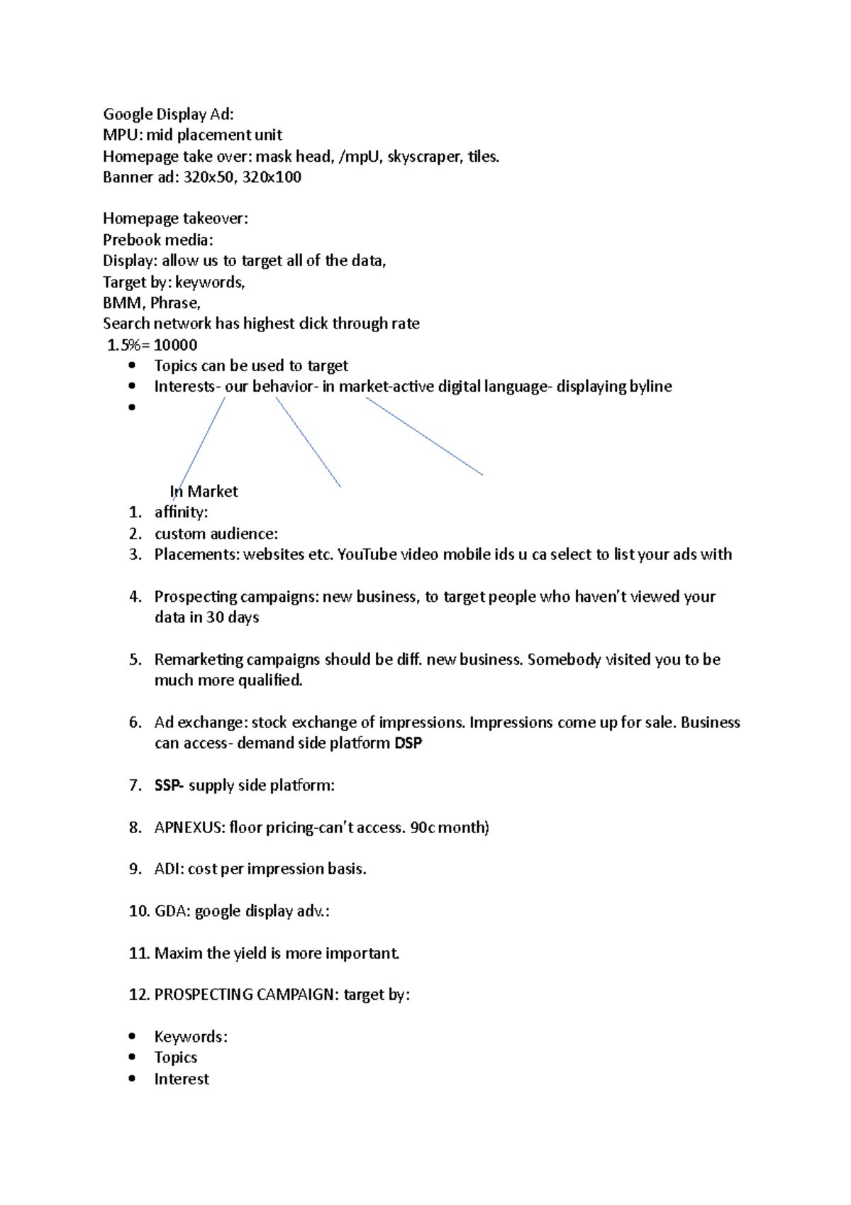 Digital media strategy - Google Display Ad: MPU: mid placement unit ...