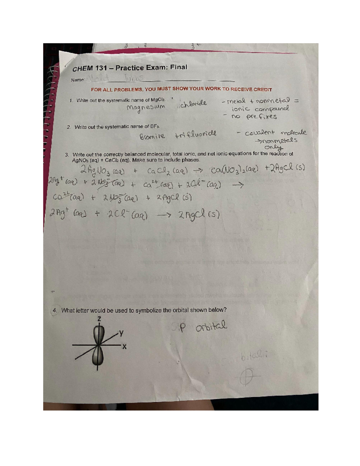Chem 131 lecture final notes - CHEM 31 - Studocu