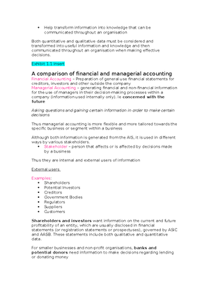 Accounting Notes Full 1 - ACCT - Financial Accounting (Ch 1) Accounting ...