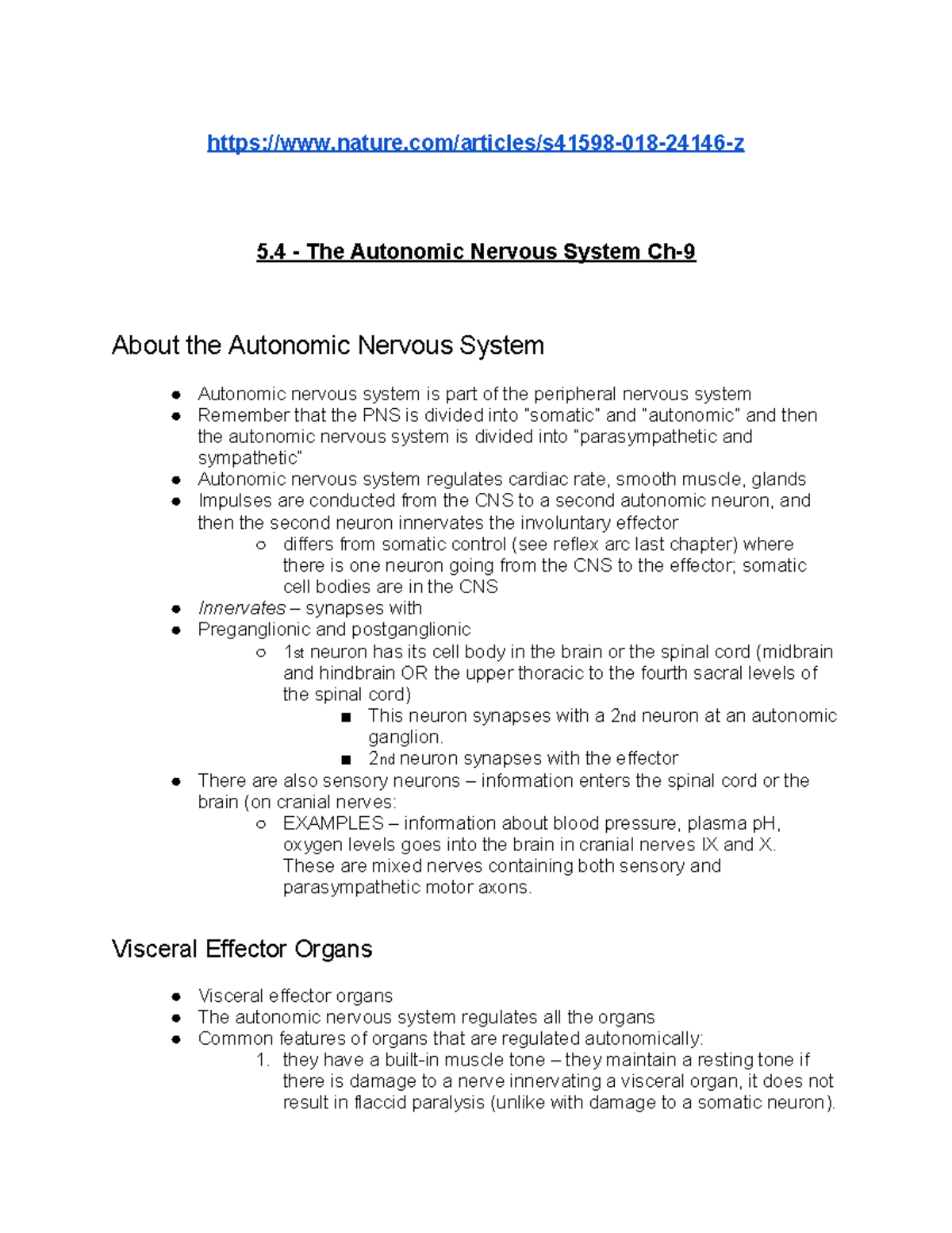 Week 5 Ch 9,11 Study Guide - nature/articles/s41598-018-24146-z 5 - The ...