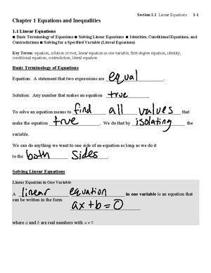 College Algebra Section 1.3 - 1 Complex Numbers Basic Concepts of ...