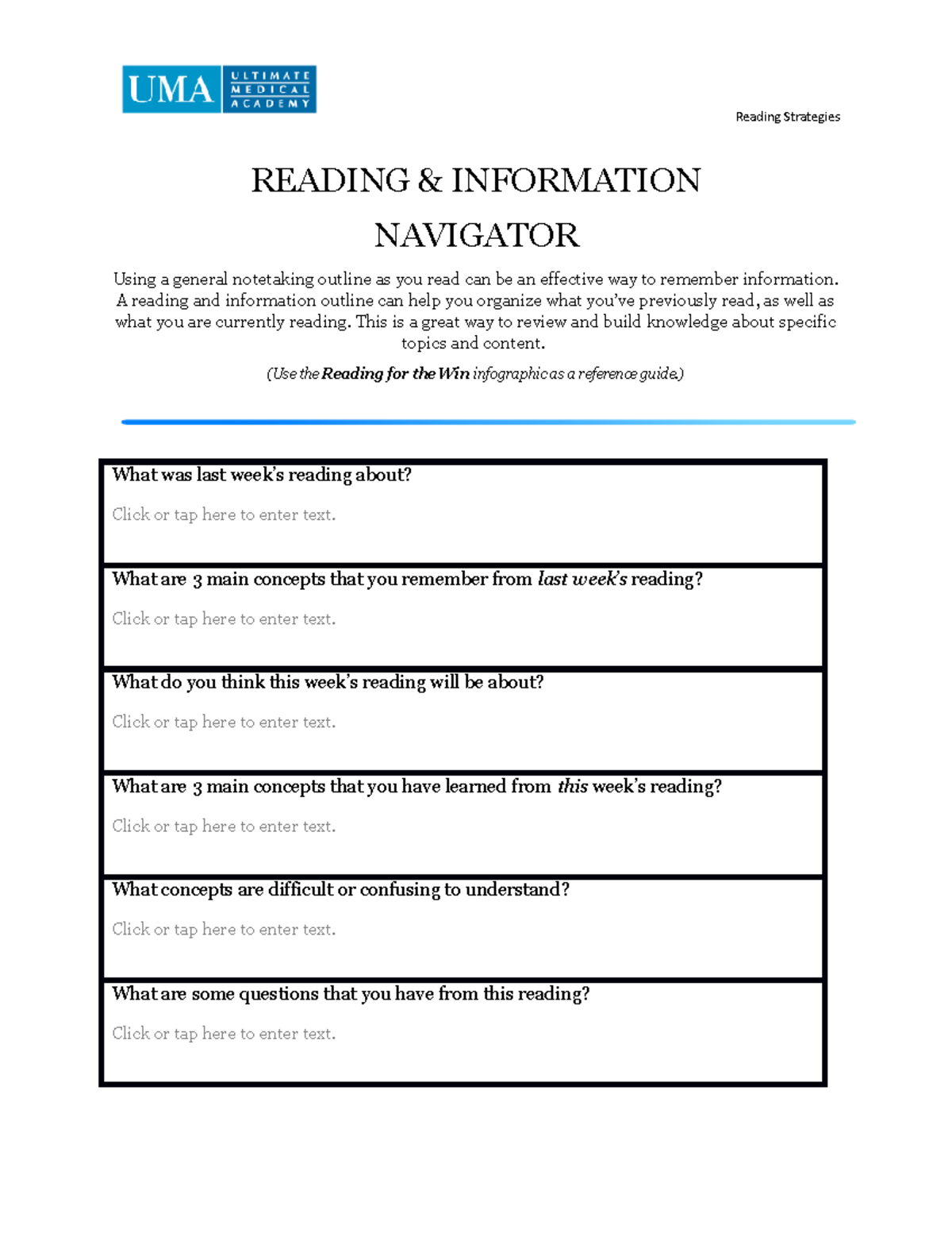 Reading Strategies - Reading Navigator - Reading Strategies READING ...