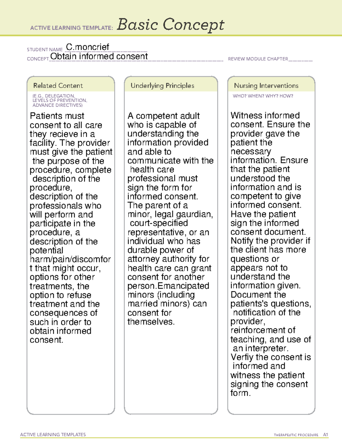 Active Learning Template Basic Concept remediation - NSG 2202 - ACTIVE ...
