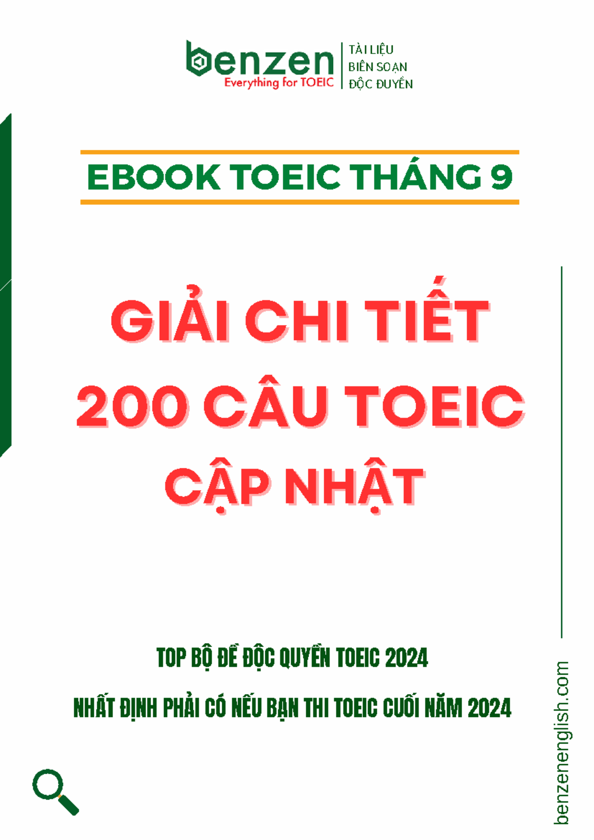200 CÂU Toeic đề dự đoán T92024 - EBOOK TOEIC THÁNG 9 GIẢI CHI TIÊ GIẢI CHI TIÊT T 200 CÂU TOEIC ...