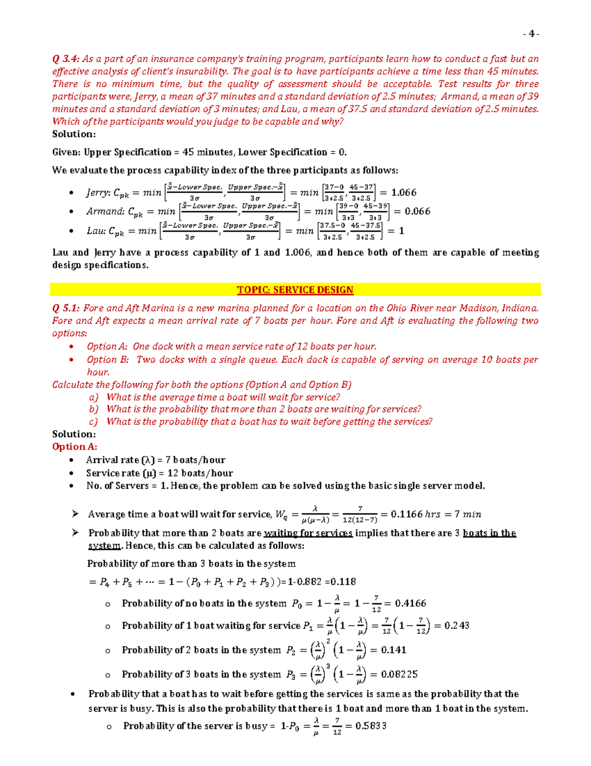 Final Review Problems with Solutions - Q 3: As a part of an insurance ...