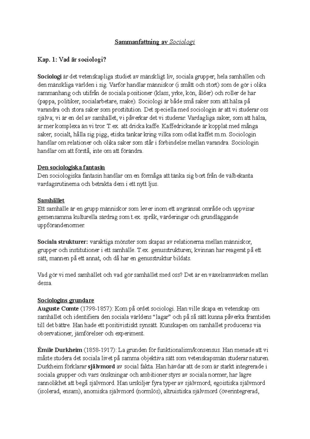 Sociologi - Giddens och Sutton - Studocu