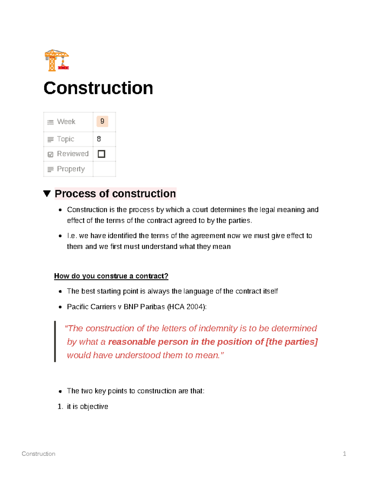 Construction - Ç Construction Week 9 Topic 8 Reviewed Property Process ...