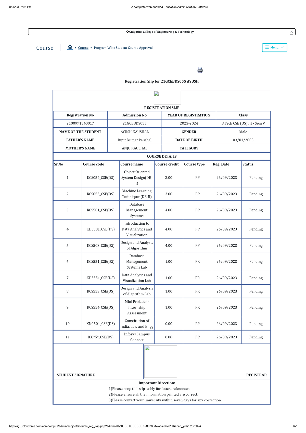 A complete web enabled Education Administration Software - - Studocu