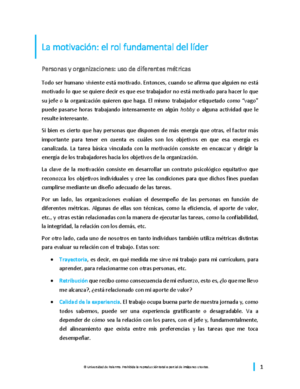 El rol fundamental del lider - La motivación: el rol fundamental del ...