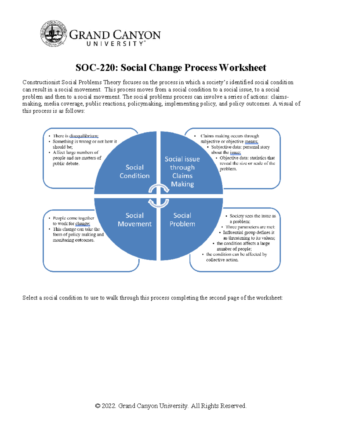 SOC-220-T2-Social Change Process Worksheet (4) - SOC-220: Social Change ...
