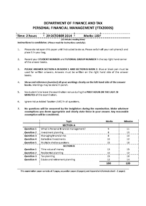 Module 6 - Study Notes - UCT Personal Financial Management course ...