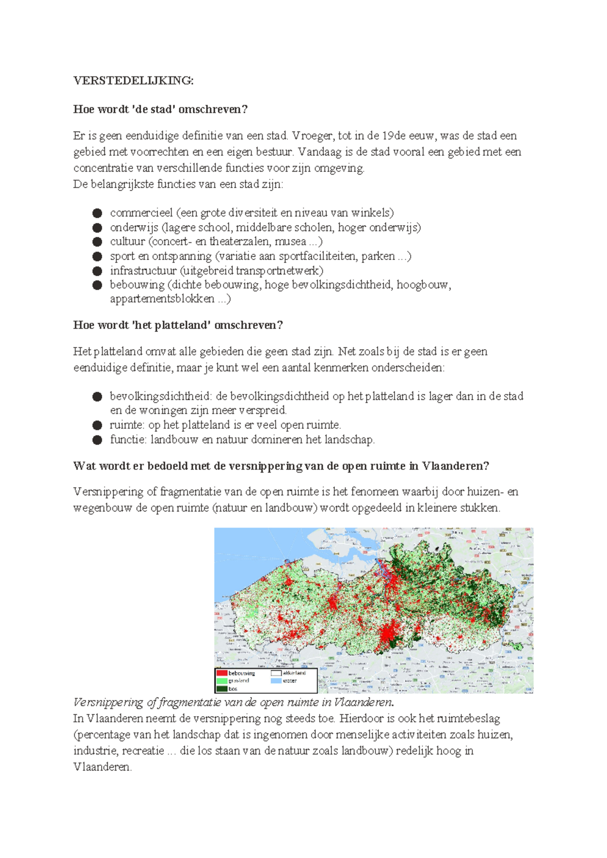Verstedelijking - mlksj - VERSTEDELIJKING: Hoe wordt 'de stad ...