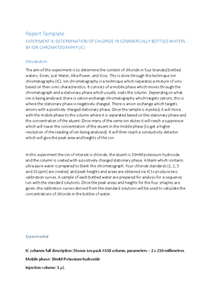 Foundation Report HPLC Template 2023 - REPORT TEMPLATE -HPLC FOUNDATION ...