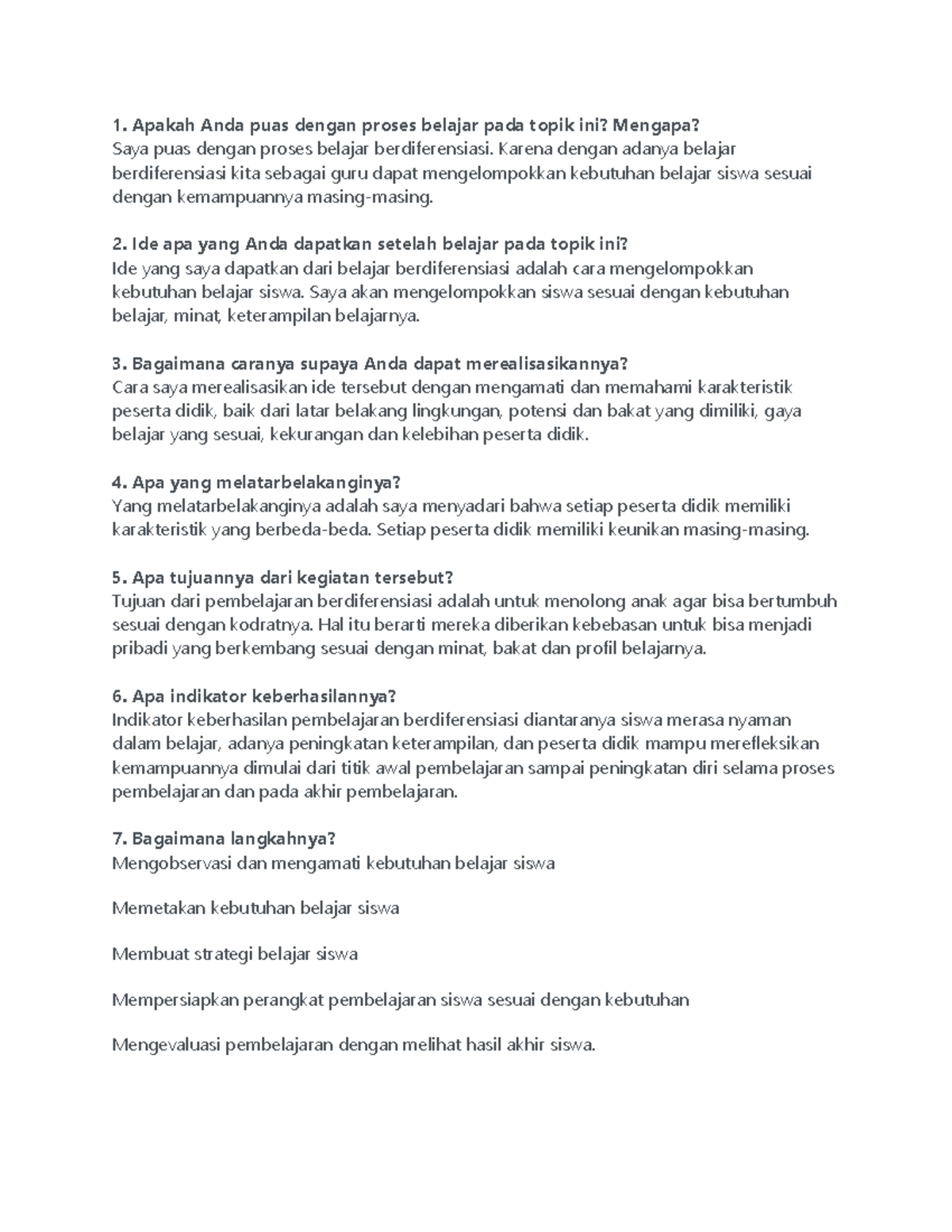 Aksi Nyata Topik 1 - Apakah Anda puas dengan proses belajar pada topik ini? Mengapa? Saya puas ...