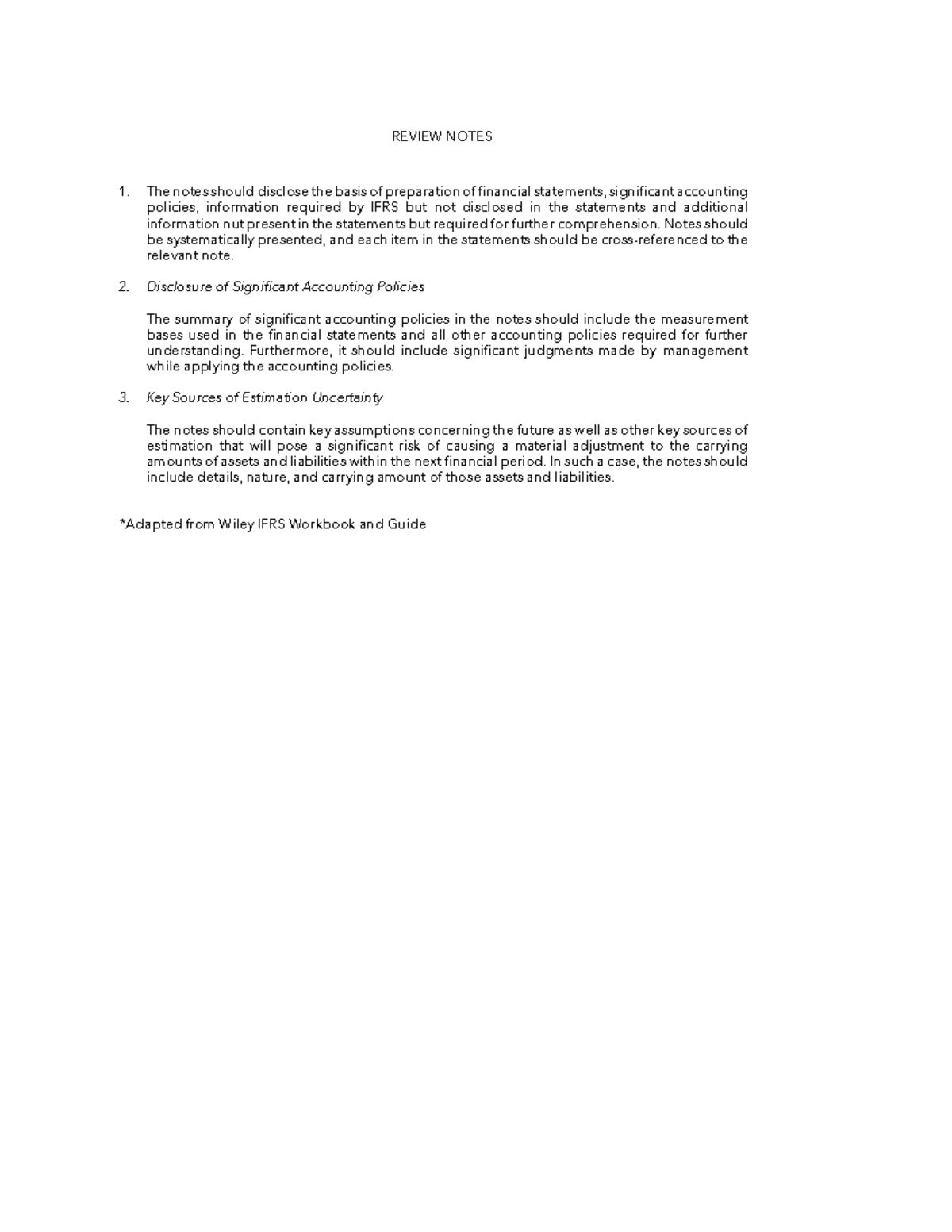 Notes of FS - Cash flows from operating activities are mainly derived ...