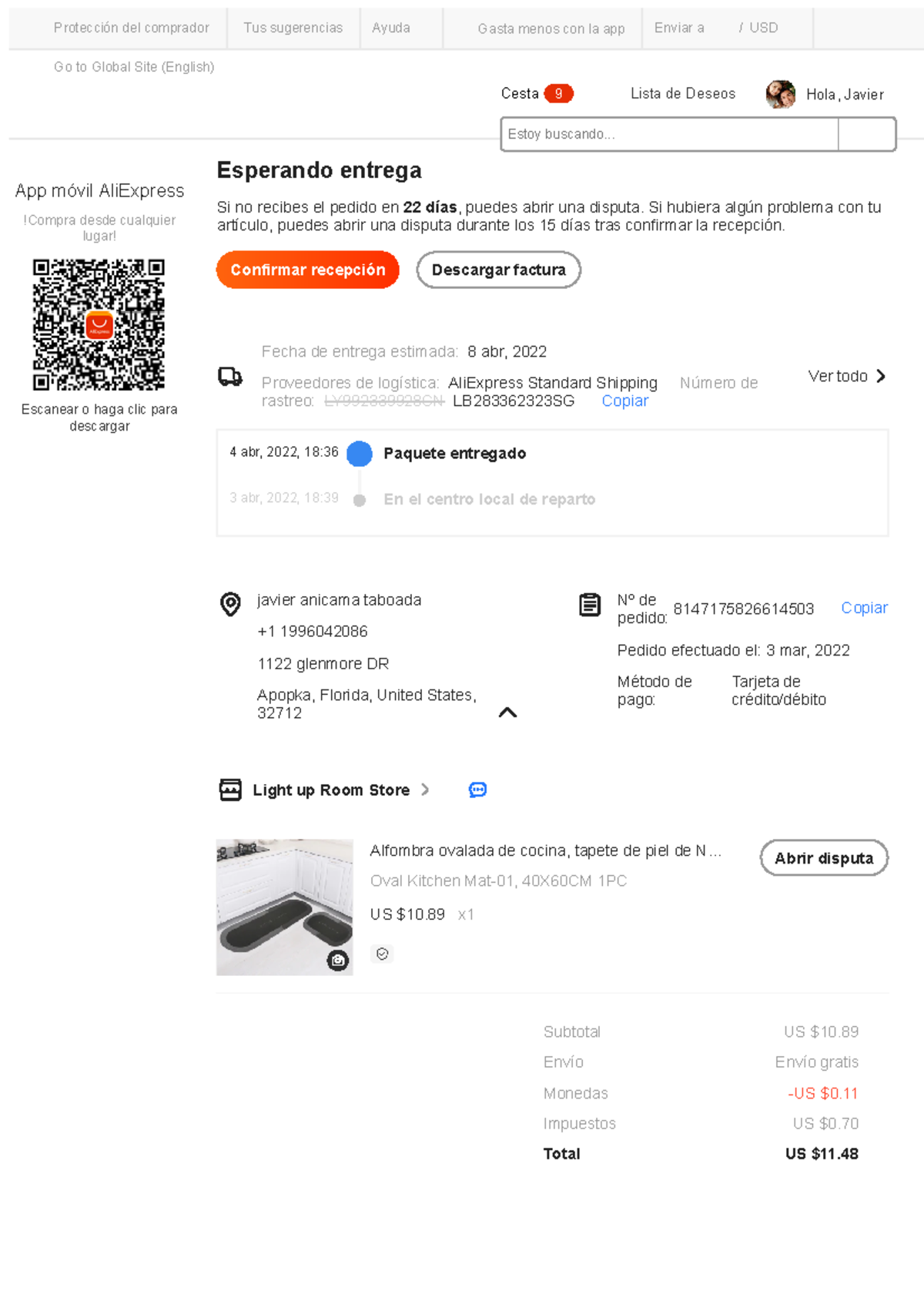 Pedidos de aliexpress con ordenes y facturas - App móvil AliExpress ...
