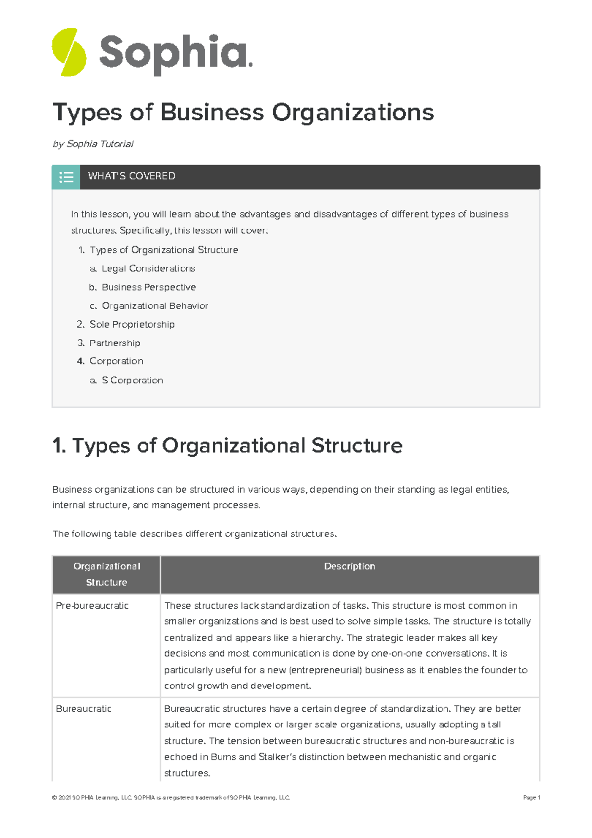Types of business organizations - Types of Business Organizations by ...
