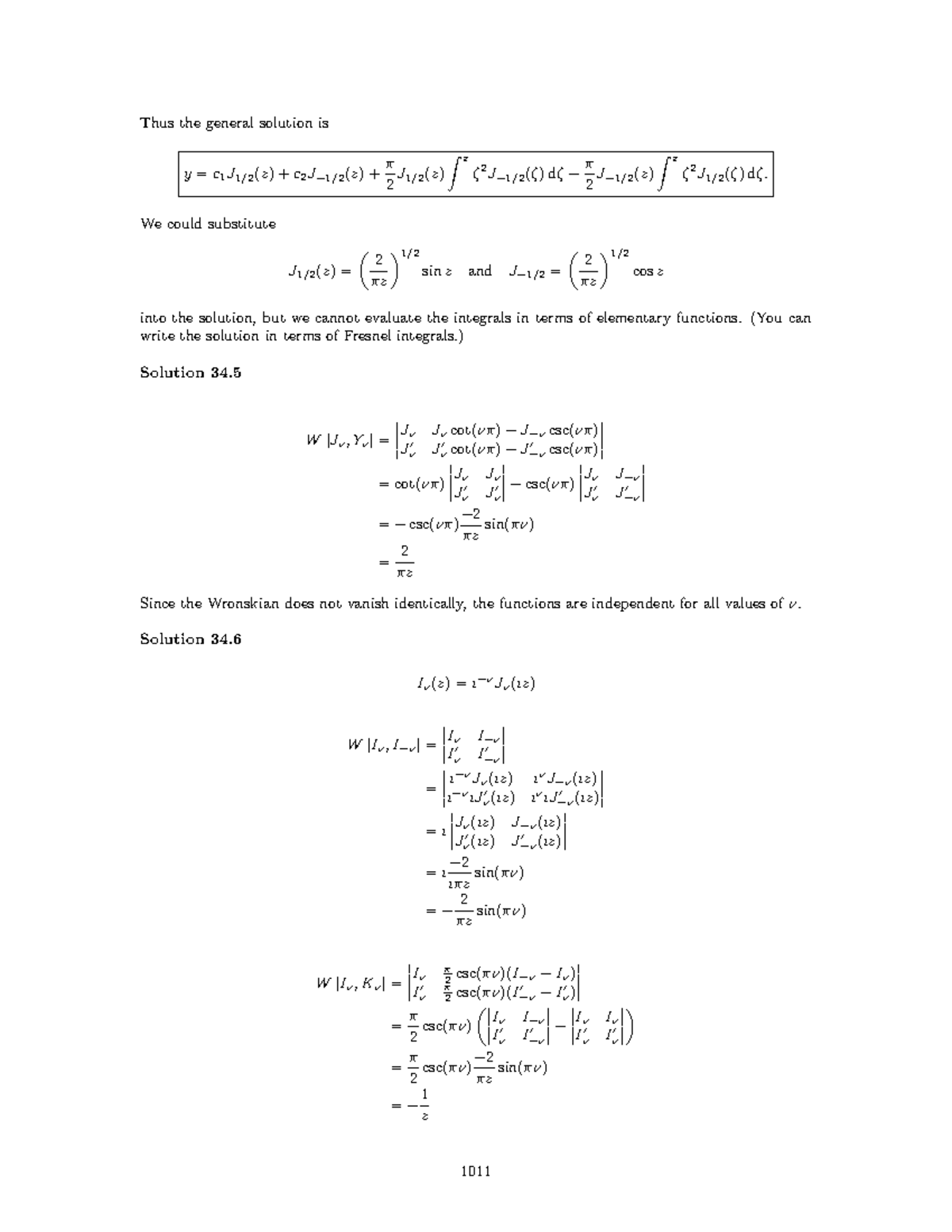 Ref MATH Adv Math Methods Sean Mauch-104 - Thus the general solution is ...