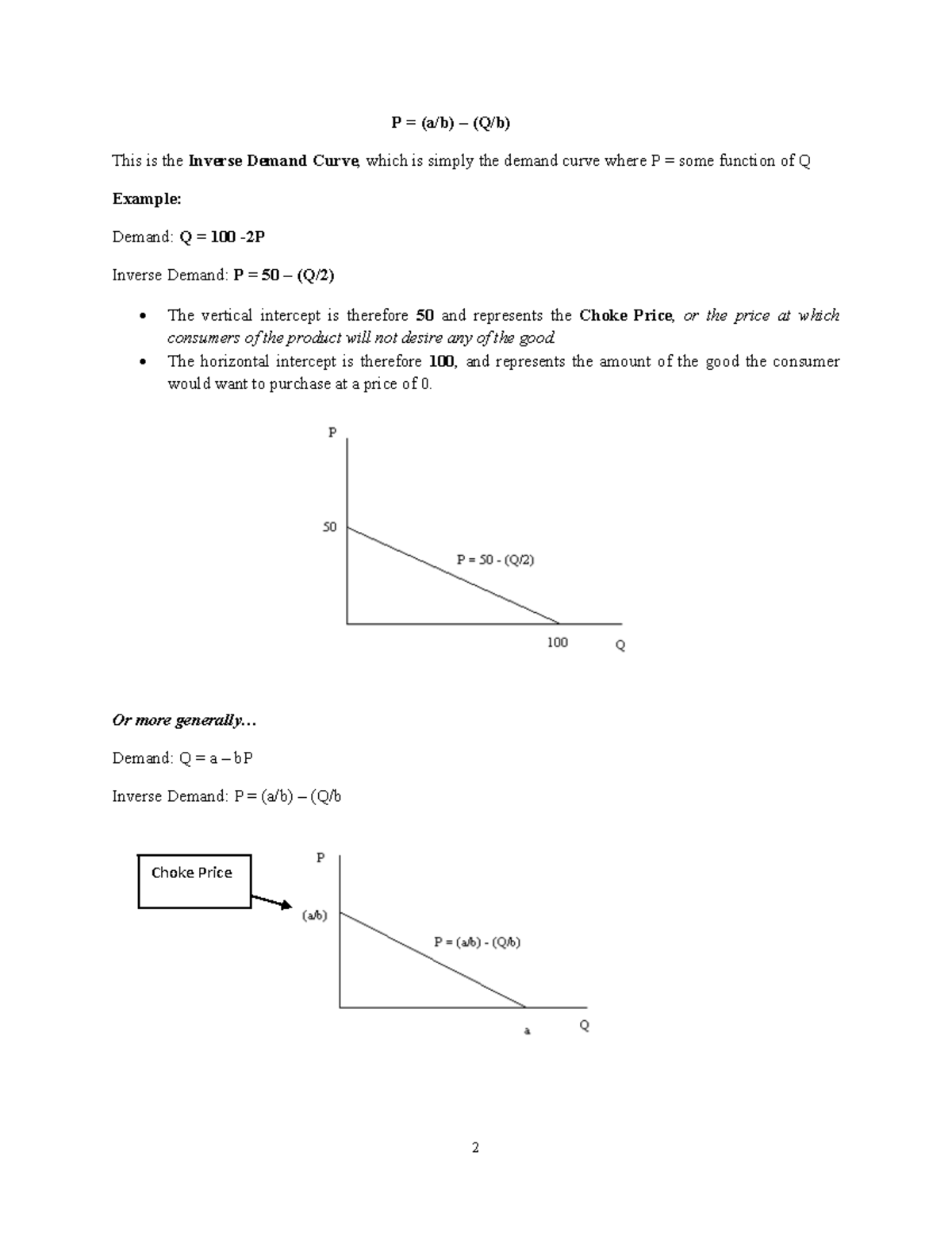 Thesis final draft - Grade: A+ - P = (a/b) – (Q/b) This is the Inverse ...
