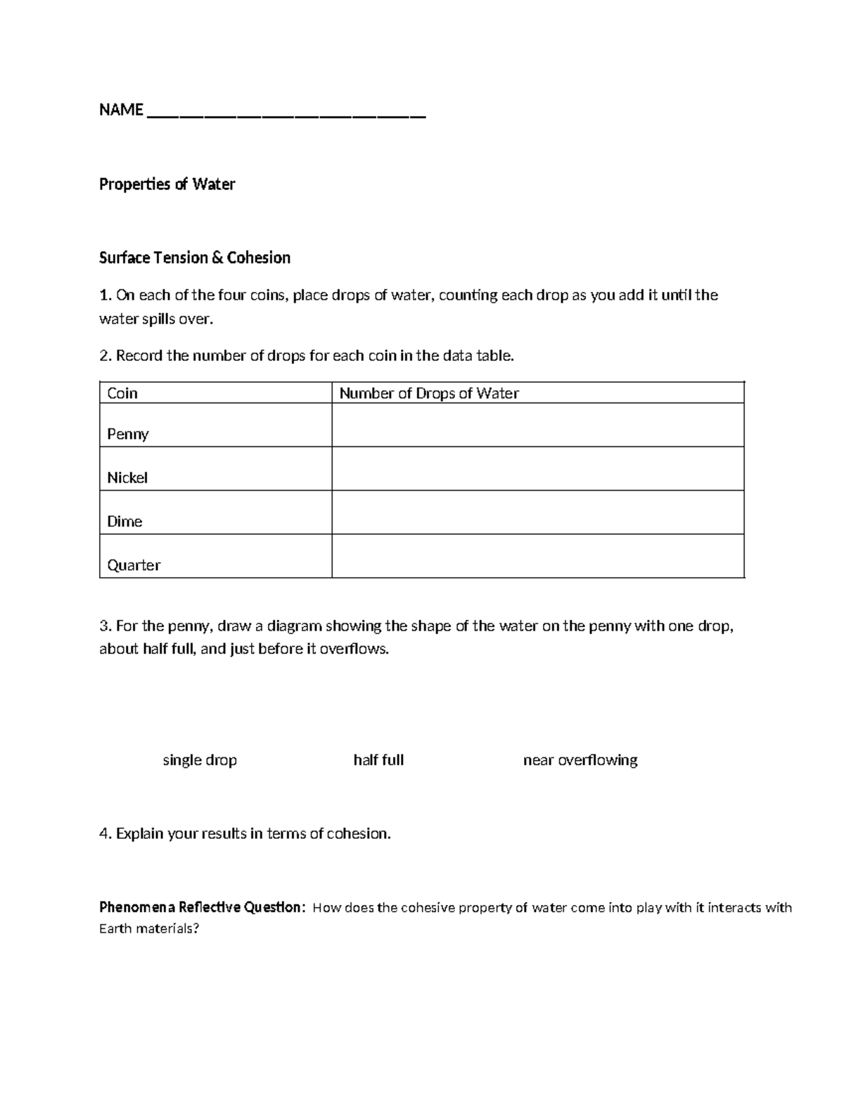 Properties+of+water+revised - NAME ...