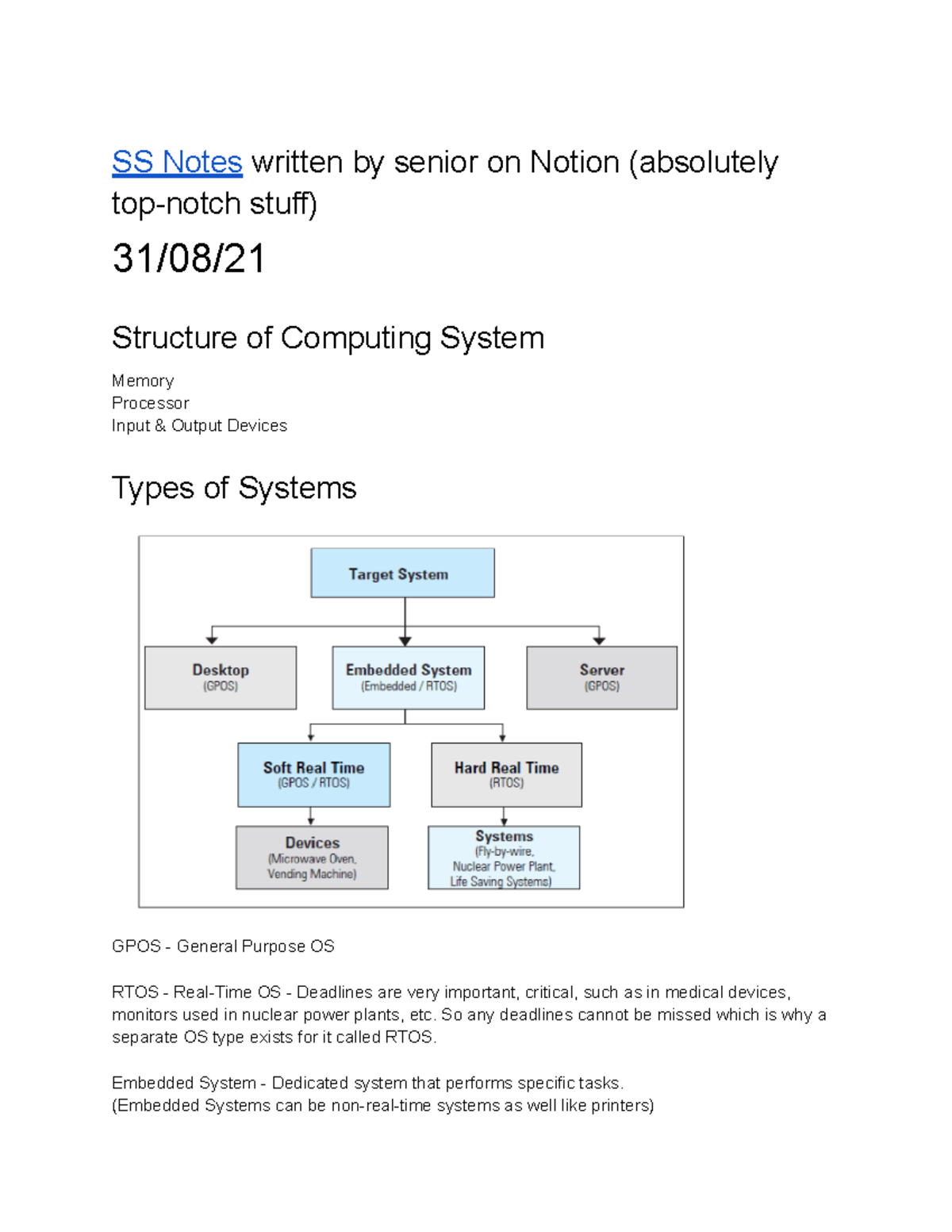 SS - ss notes - SS Notes written by senior on Notion (absolutely top ...