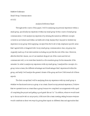 Small Group Communication Notes - What are your goals for this course ...