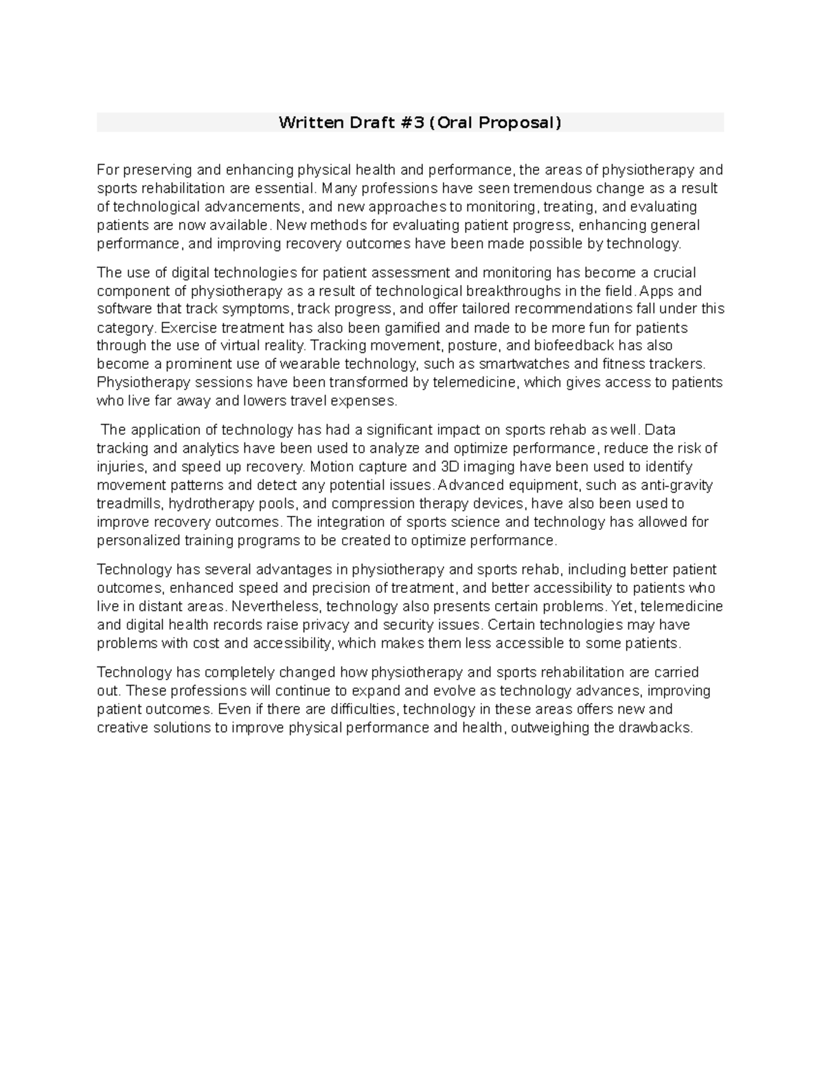 Written Draft - eng - Written Draft #3 (Oral Proposal) For preserving ...