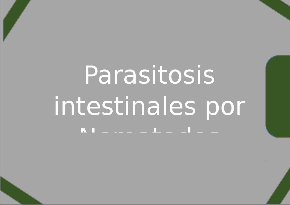 Parasitosis intestinal por nematodos (mapas conceptuales) - Parasitosis ...