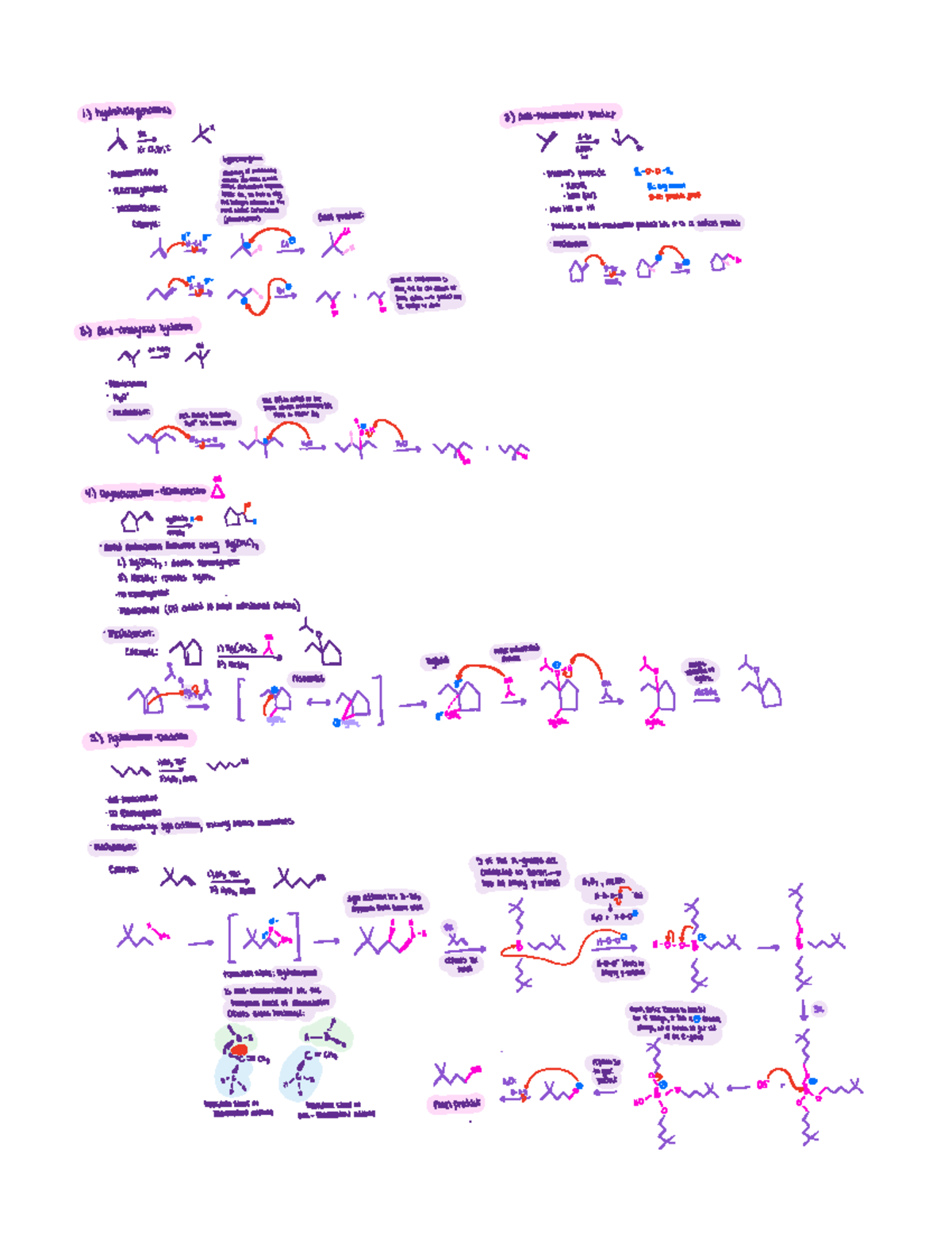 Quiz 3 Cheat Sheet - Chapter 8: Reactions of Alkenes Summary ...